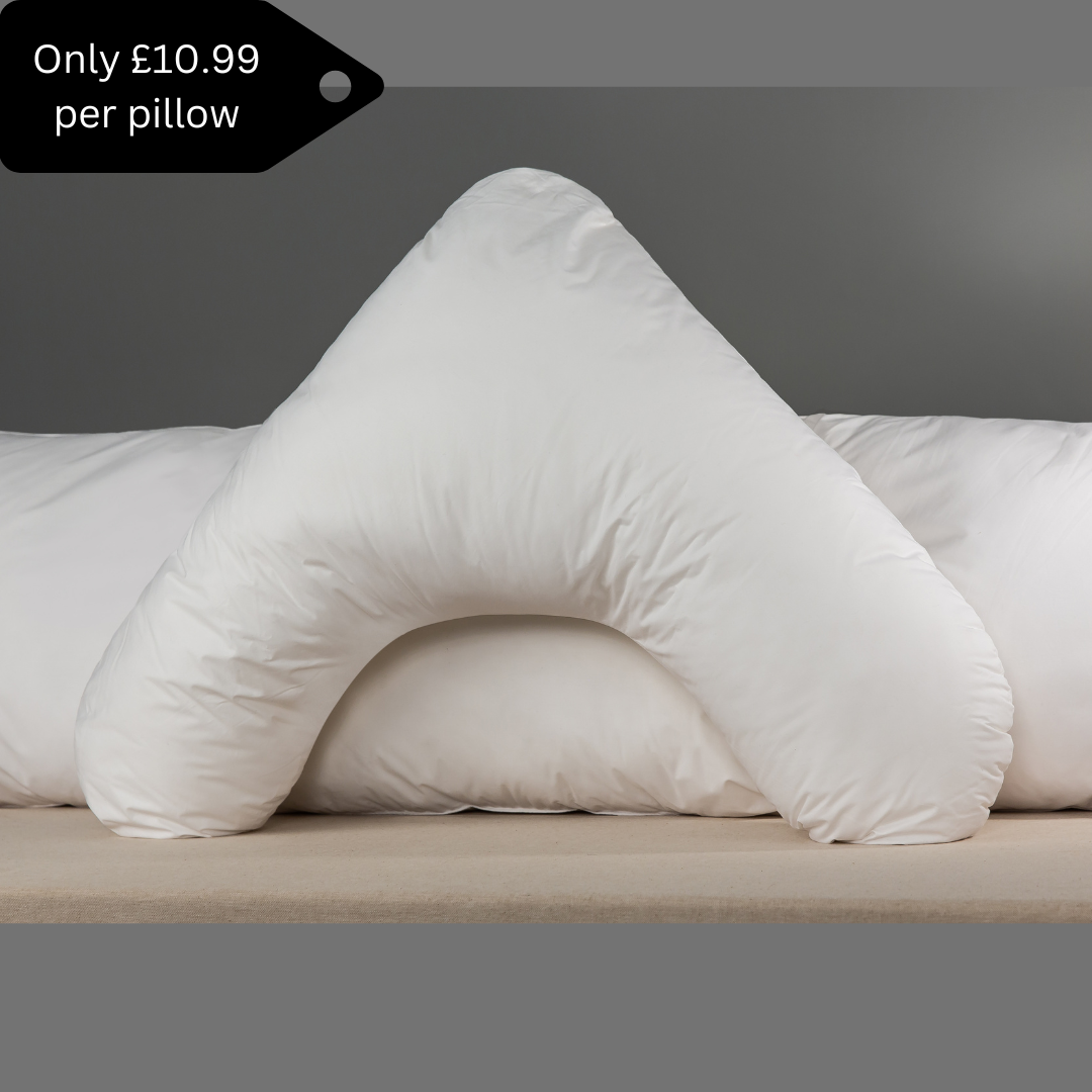 Ortho Pillow - Orthopedic V-Shaped Back And Neck Support Pillow - Pack ...