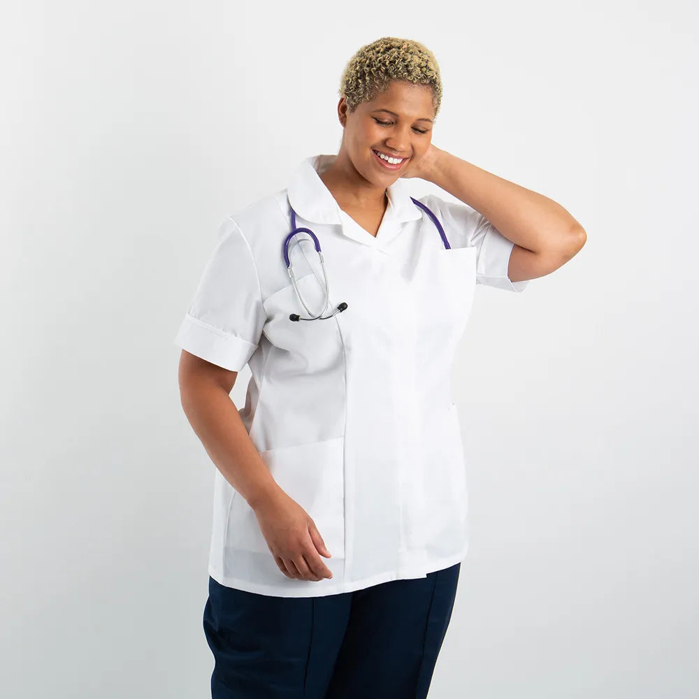 Classic White Women Tunic – Care Express